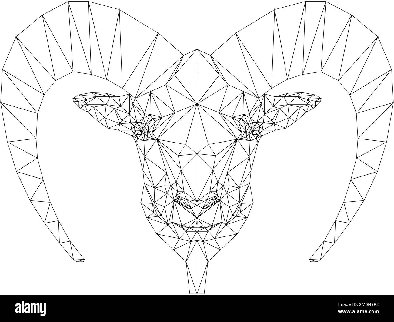 Closeup of a lamb Stock Vector Images - Alamy