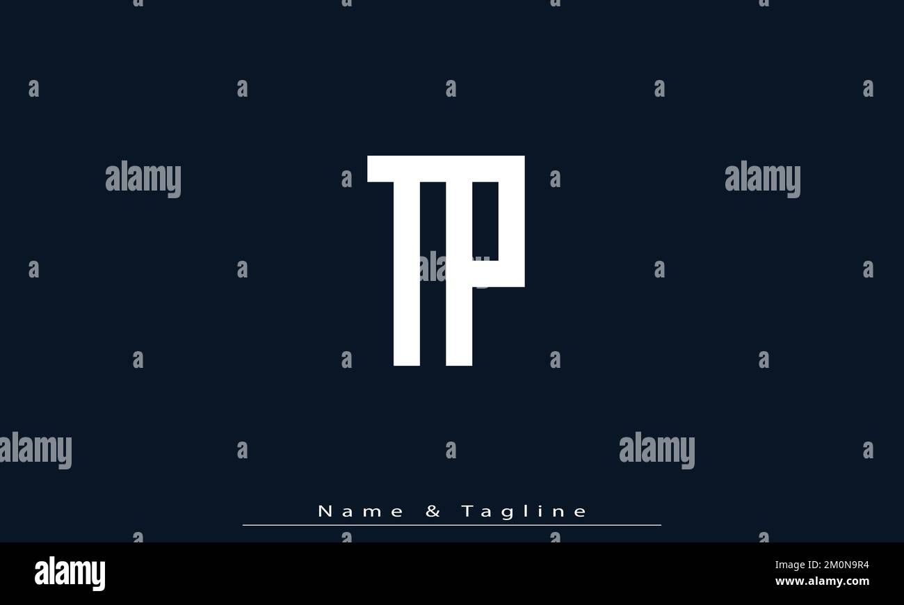 Alphabet letters Initials Monogram logo TP , PT Stock Vector Image ...