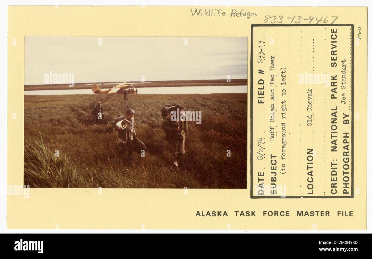 Buff Bolan and Ted Swem (in foreground right to left). Alaska Task ...