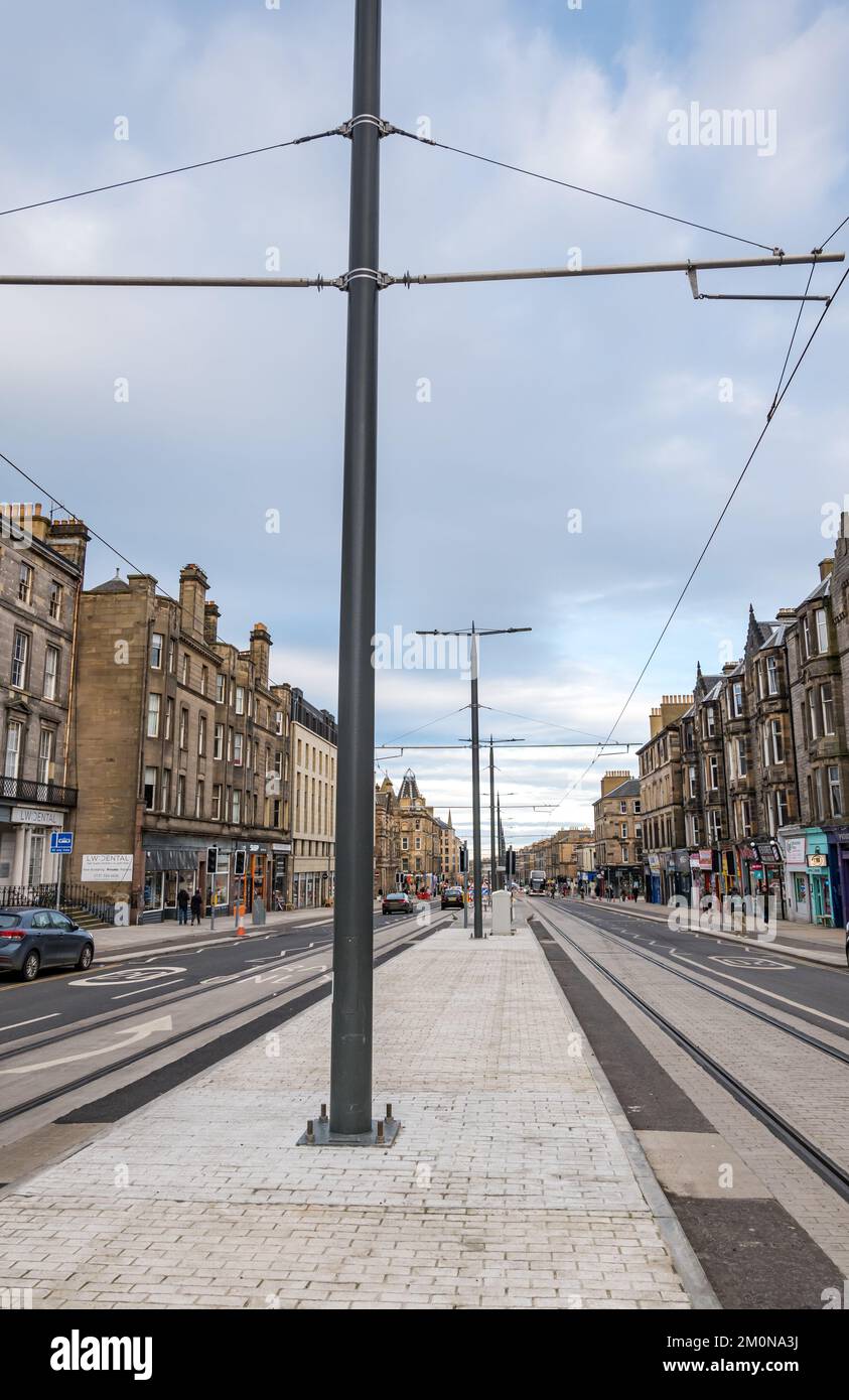 Leith Walk, Edinburgh, Scotland, UK, 7th December 2022. Trams to ...