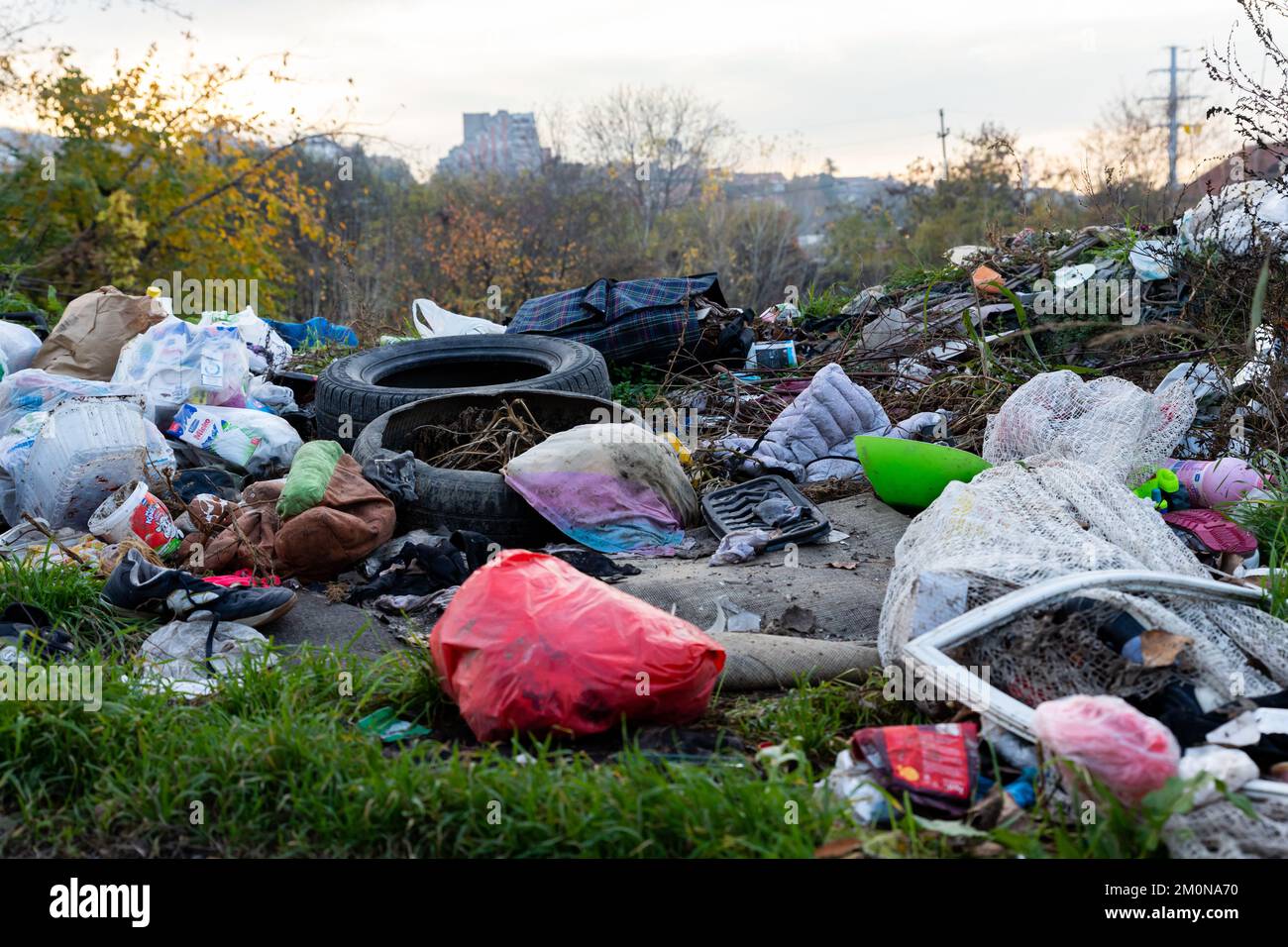 Belgrade, Serbia - November 17, 2022: Garbage and trash at Landfill ...
