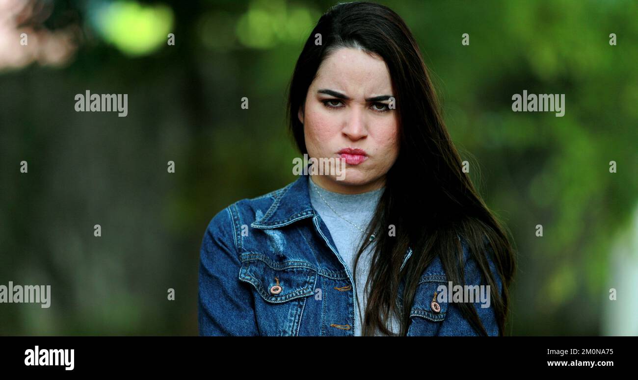 Woman feeling anger and frustration. Stressed out person Stock Photo ...