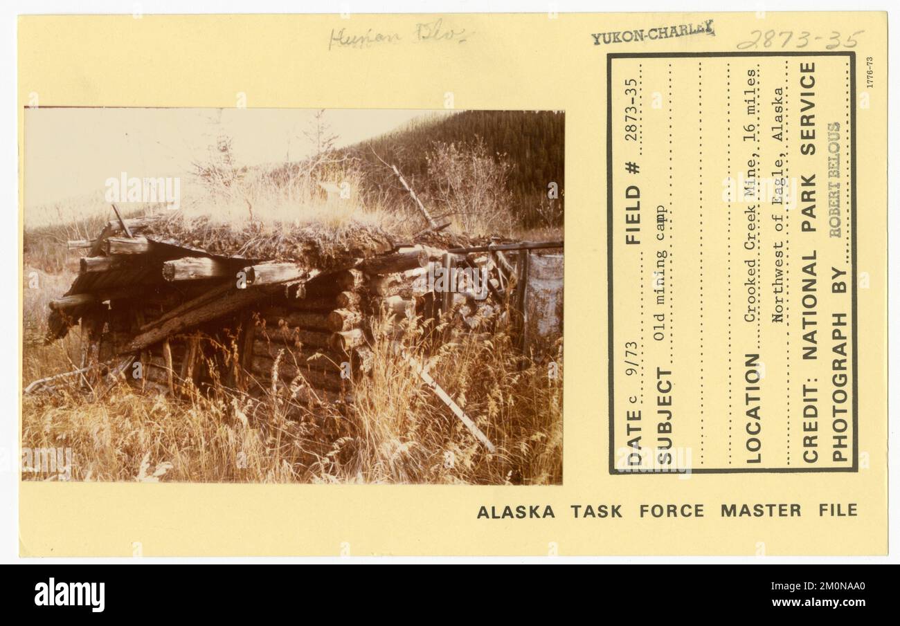 Old mining camp. Alaska Task Force Photographs Stock Photo - Alamy
