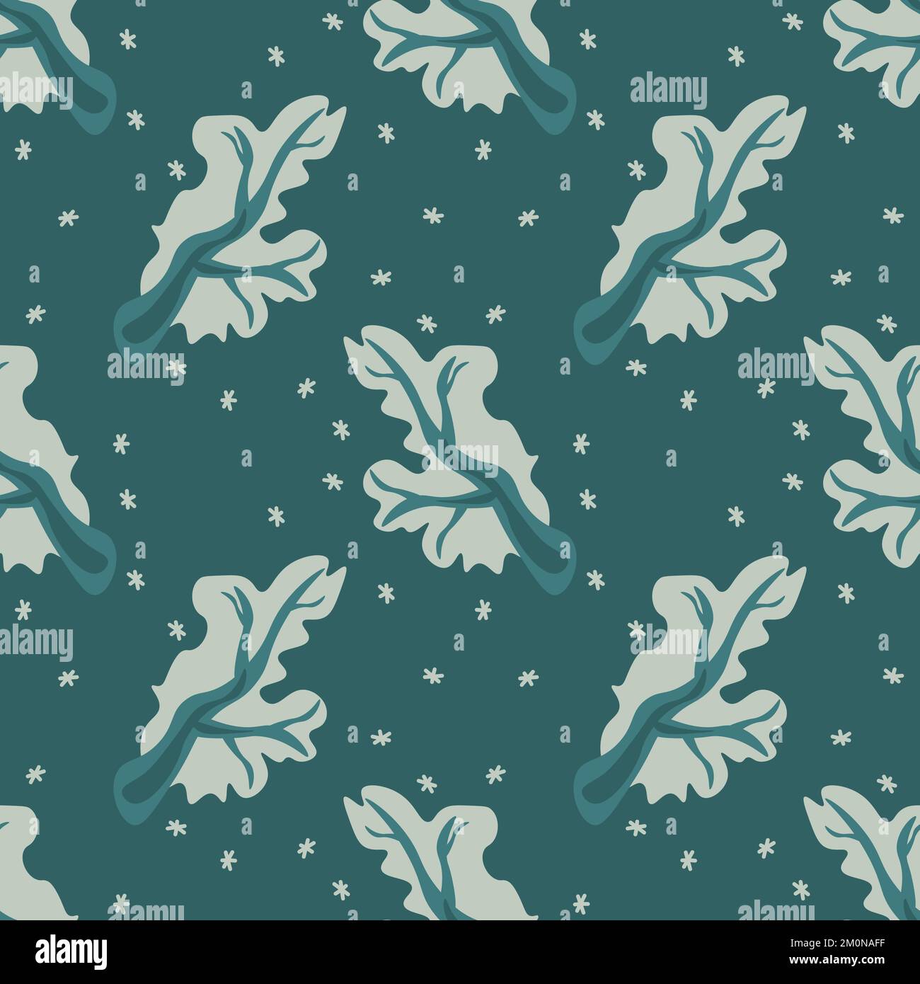 Tree branches snow blue Stock Vector Images - Alamy