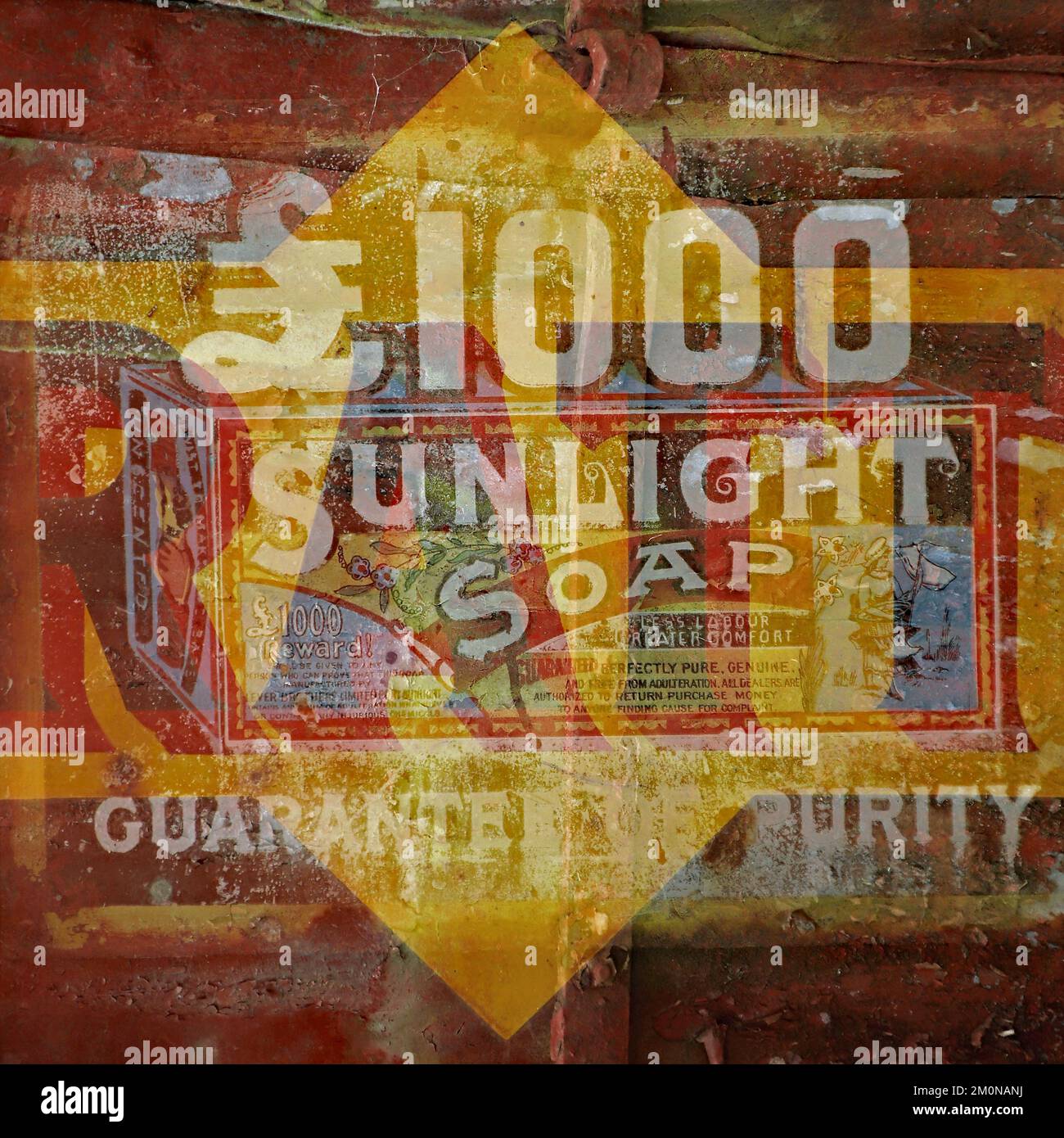 Abstract photoart a photograph of multiple exposed images of enameled ...