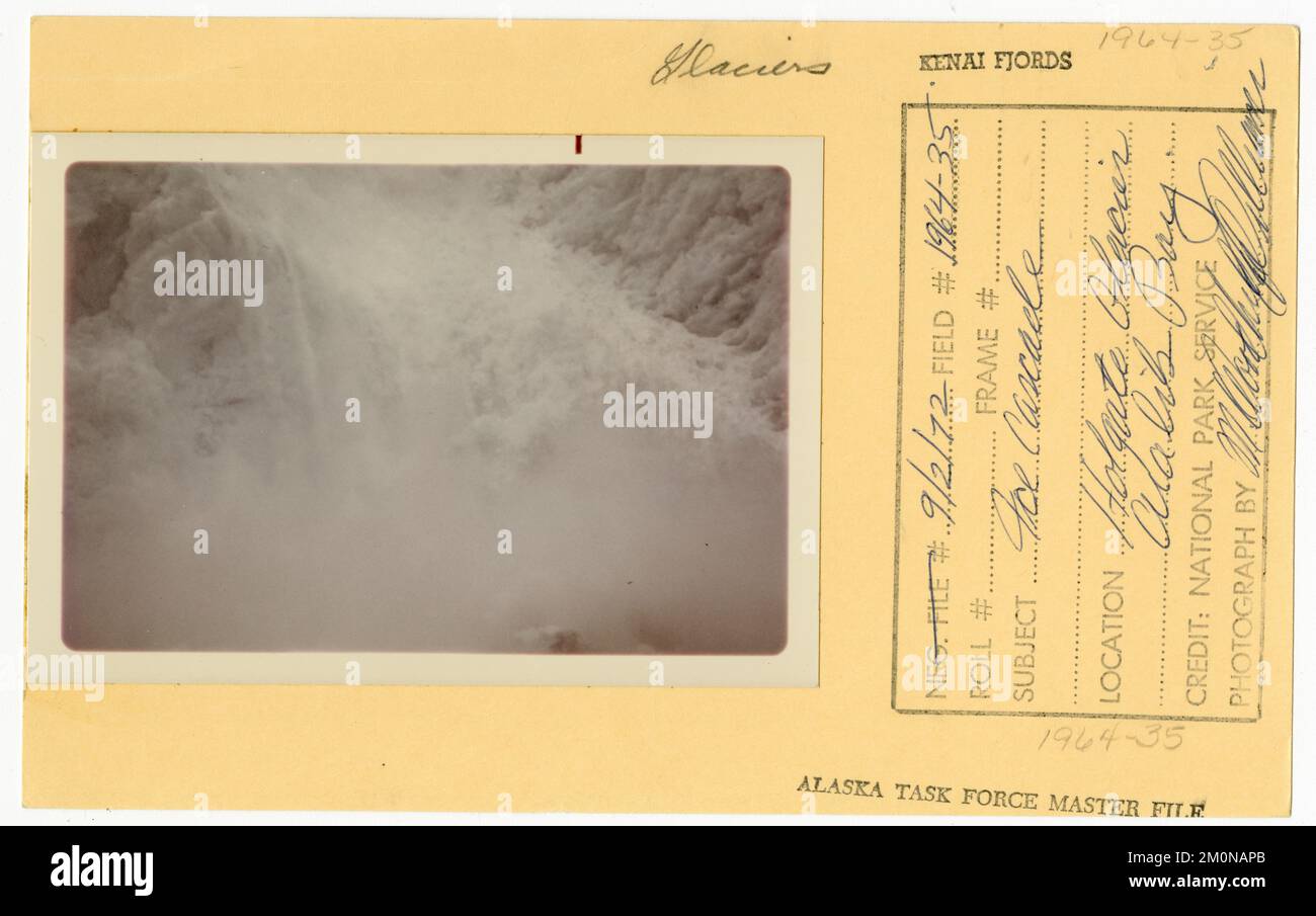 Ice cascade. Alaska Task Force Photographs Stock Photo - Alamy