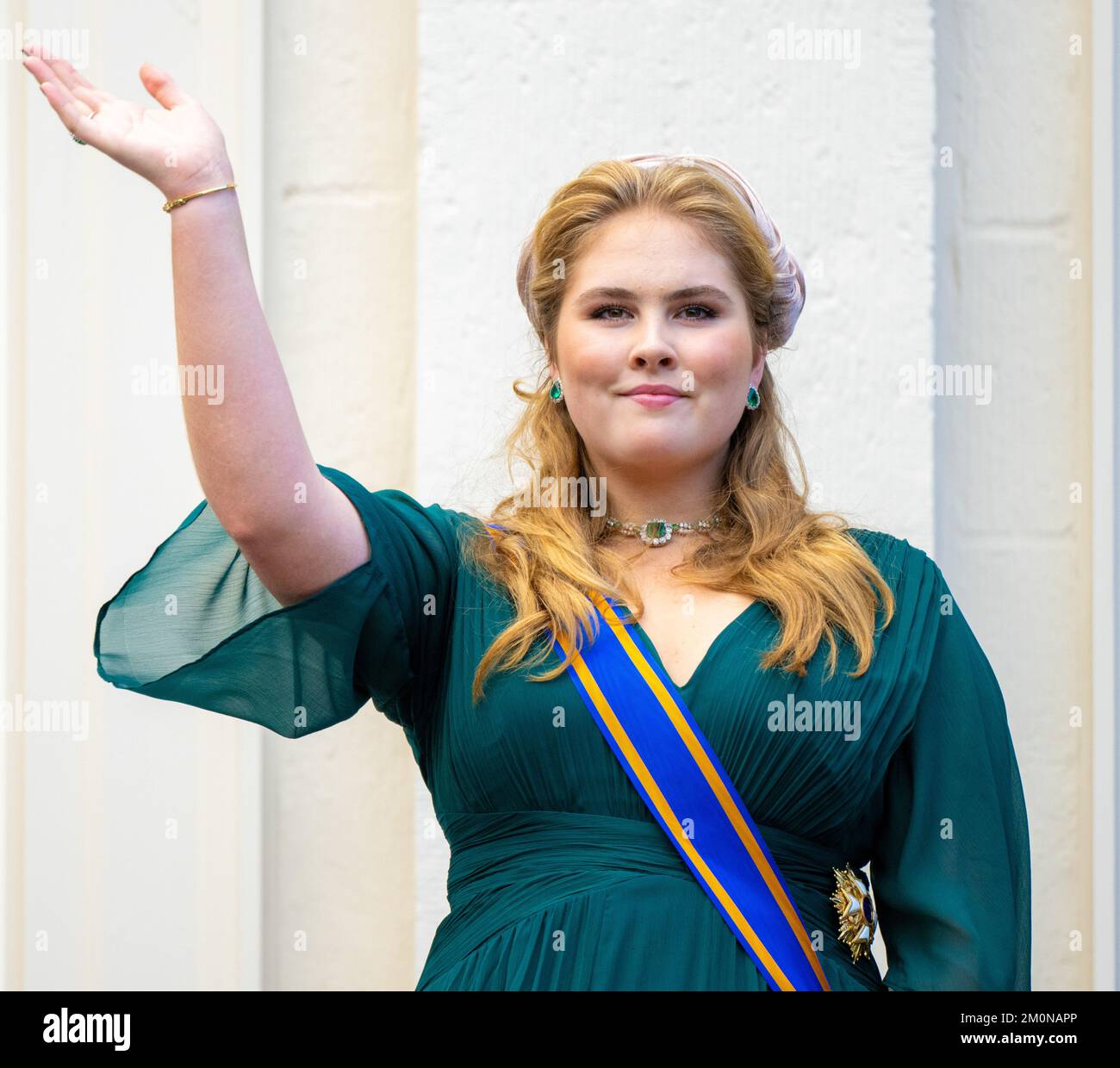 Princess Amalia of the Netherlands, the daughter of King Willem ...