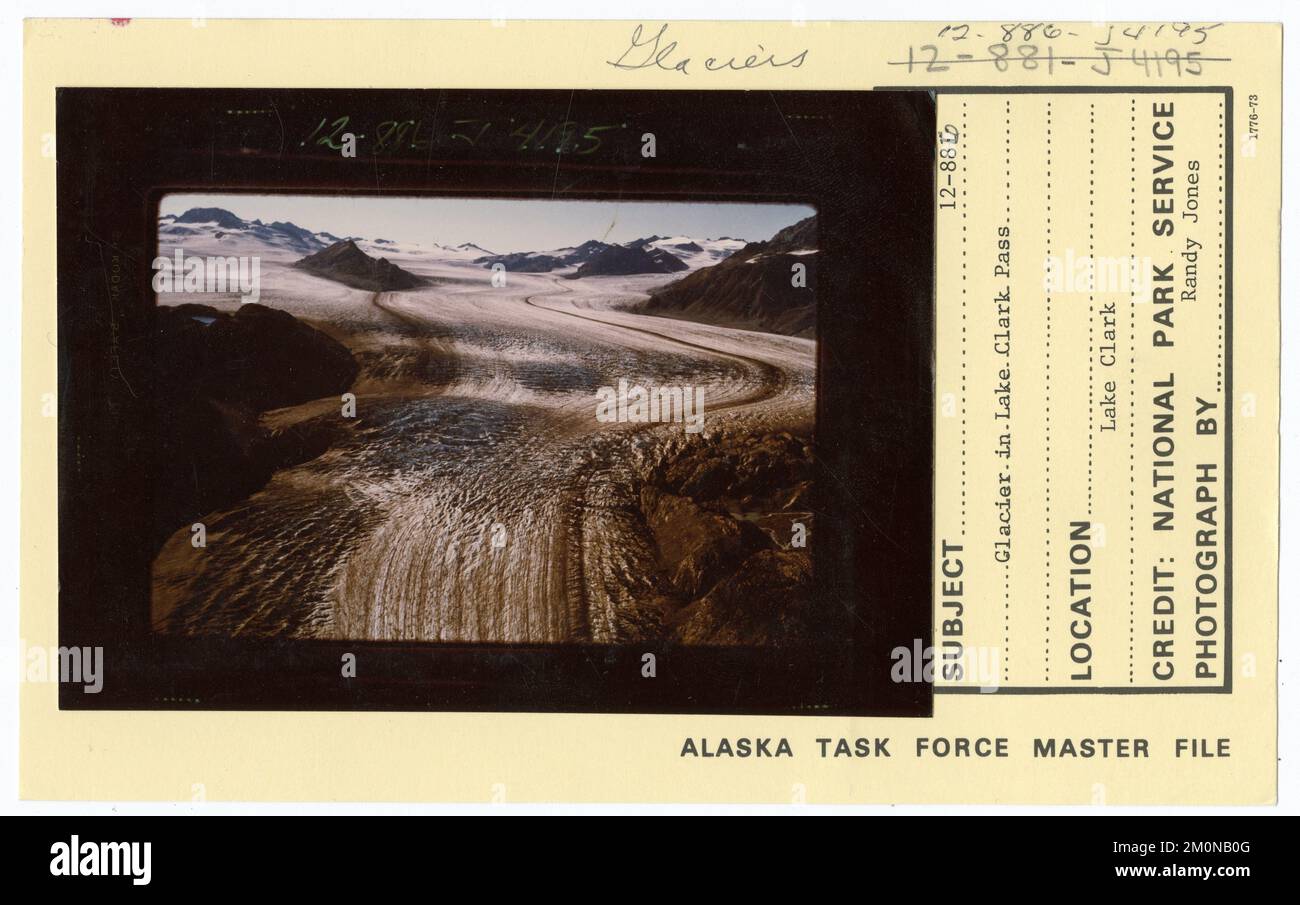 Glacier in Lake Clark Pass. Alaska Task Force Photographs Stock Photo ...