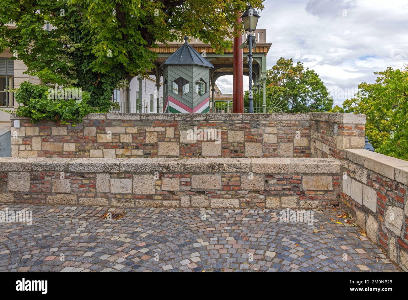 Cobblestones Pavement and Stone Wall at Budapest Fortress Stock Photo ...