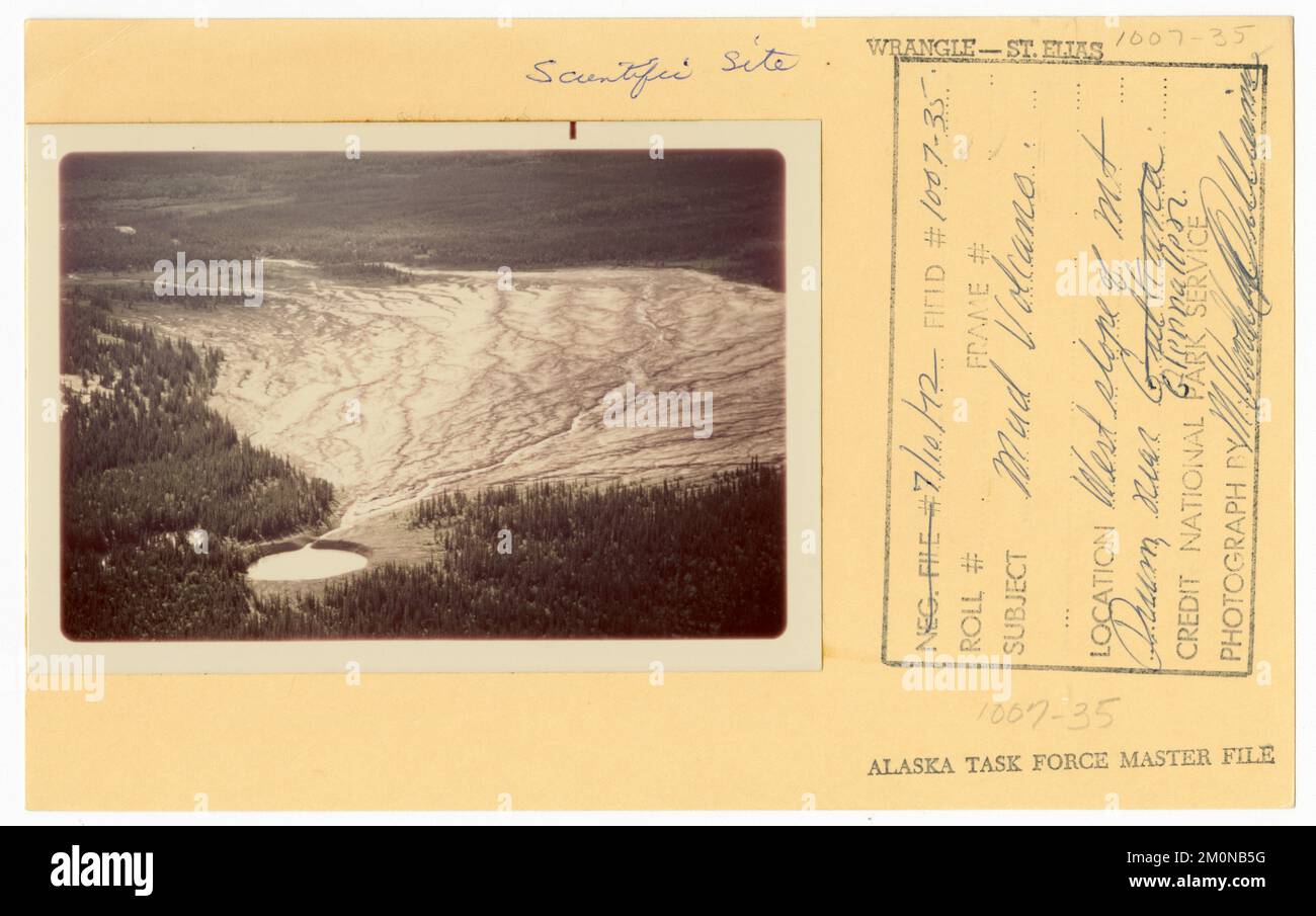 Mud volcano. Alaska Task Force Photographs Stock Photo - Alamy