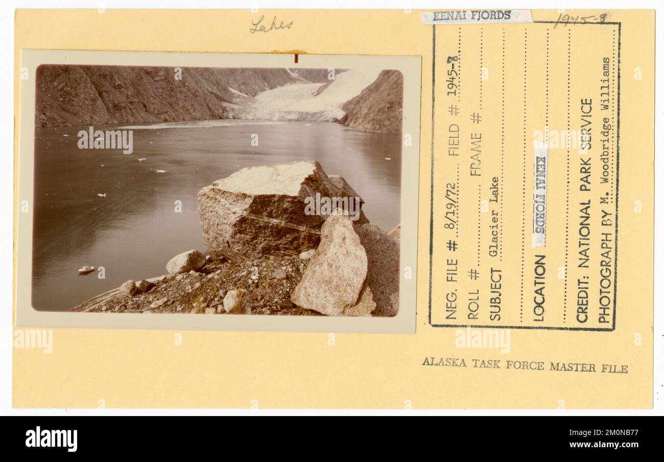Glacier Lake. Alaska Task Force Photographs Stock Photo - Alamy