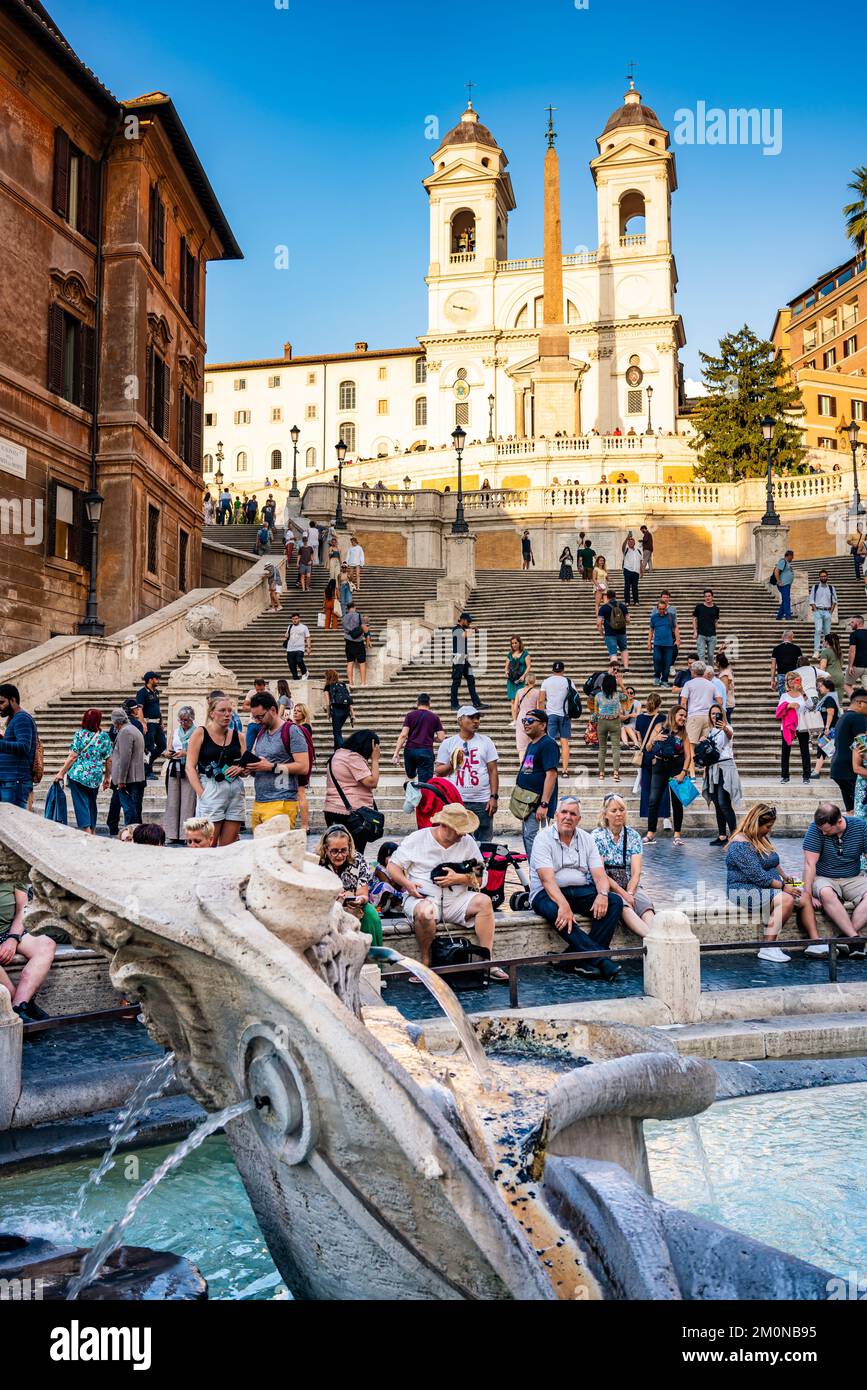 The Spanish Steps in Rome Italy Stock Photo - Alamy