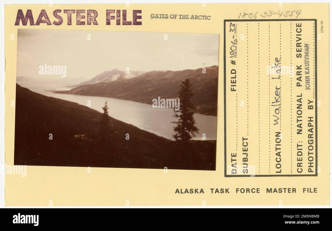 Walker Lake. Alaska Task Force Photographs Stock Photo - Alamy