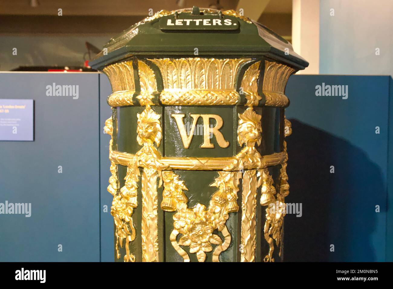 Queen Victoria London Ornate pillar box 1857-1859, designed by Richard ...