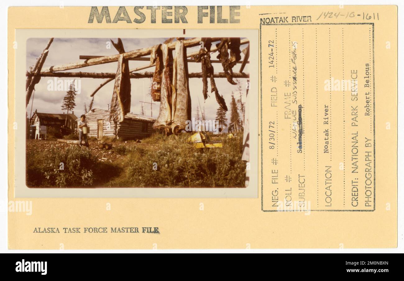 Native subsistence fishing. Alaska Task Force Photographs Stock Photo ...