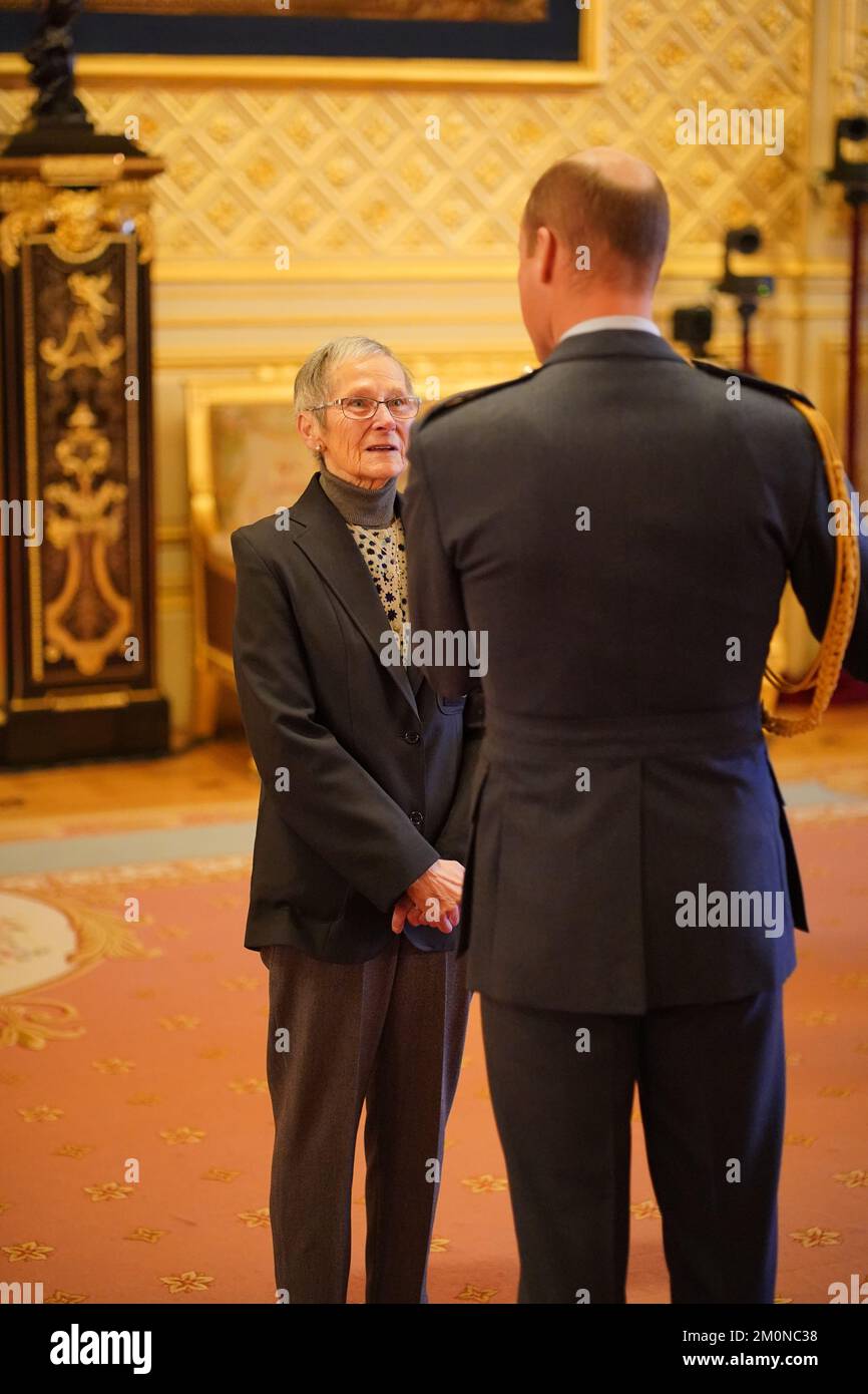 Mrs Sheila Parker, from Chorley, is made a Member of the Order of the ...