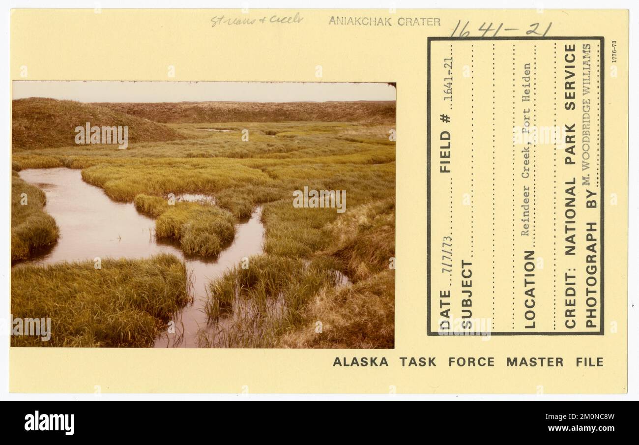 Reindeer Creek, Port Heiden. Alaska Task Force Photographs Stock Photo ...