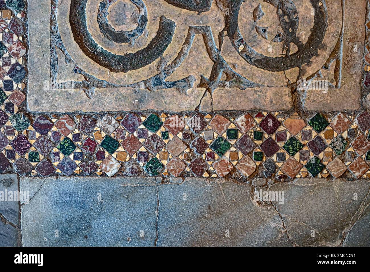 Byzantine mosaics on the floor of St. Nicholas Church Demre, Turkey ...