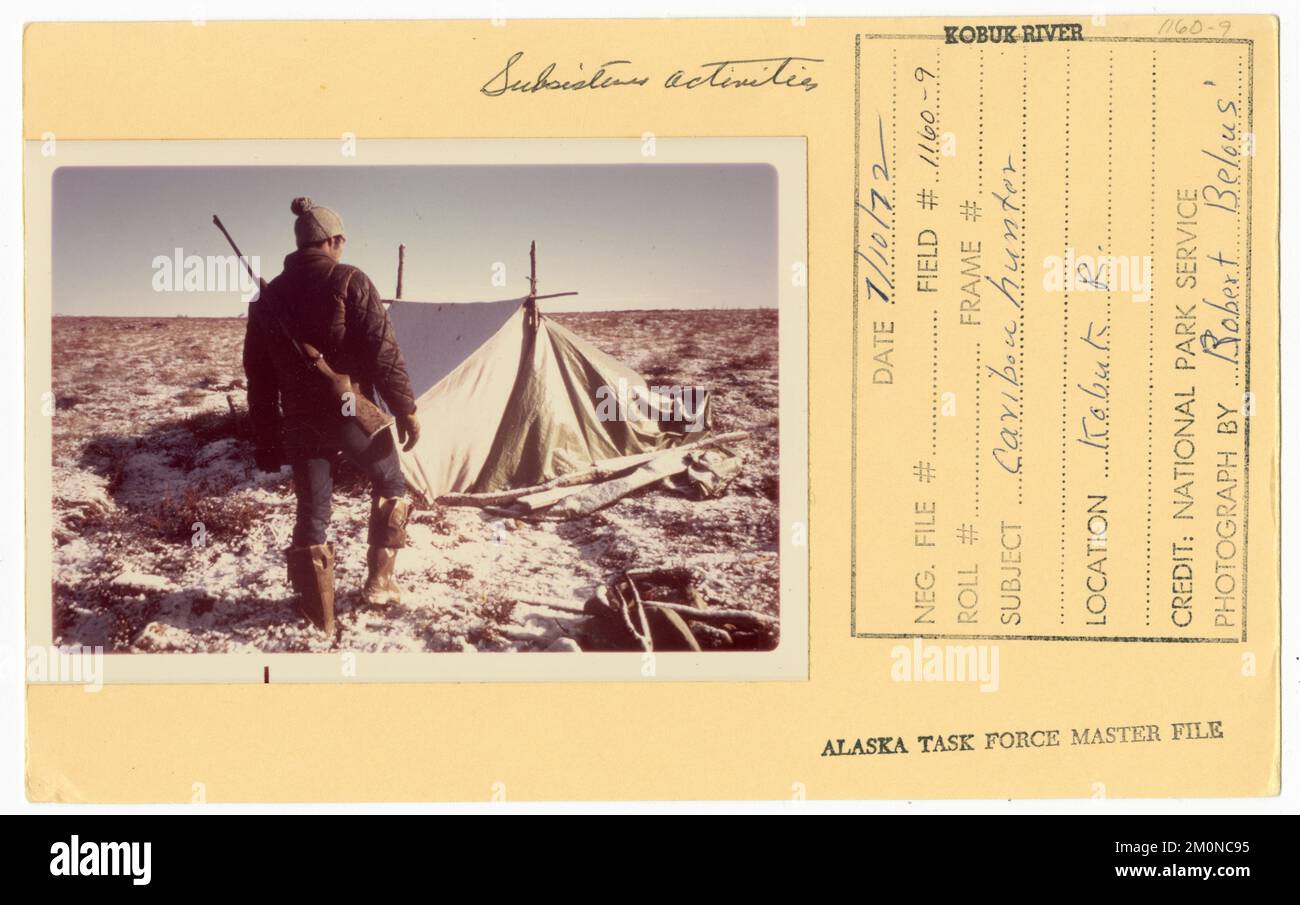 Caribou hunter. Alaska Task Force Photographs Stock Photo - Alamy