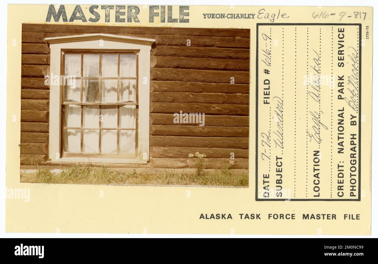 Window. Alaska Task Force Photographs Stock Photo - Alamy