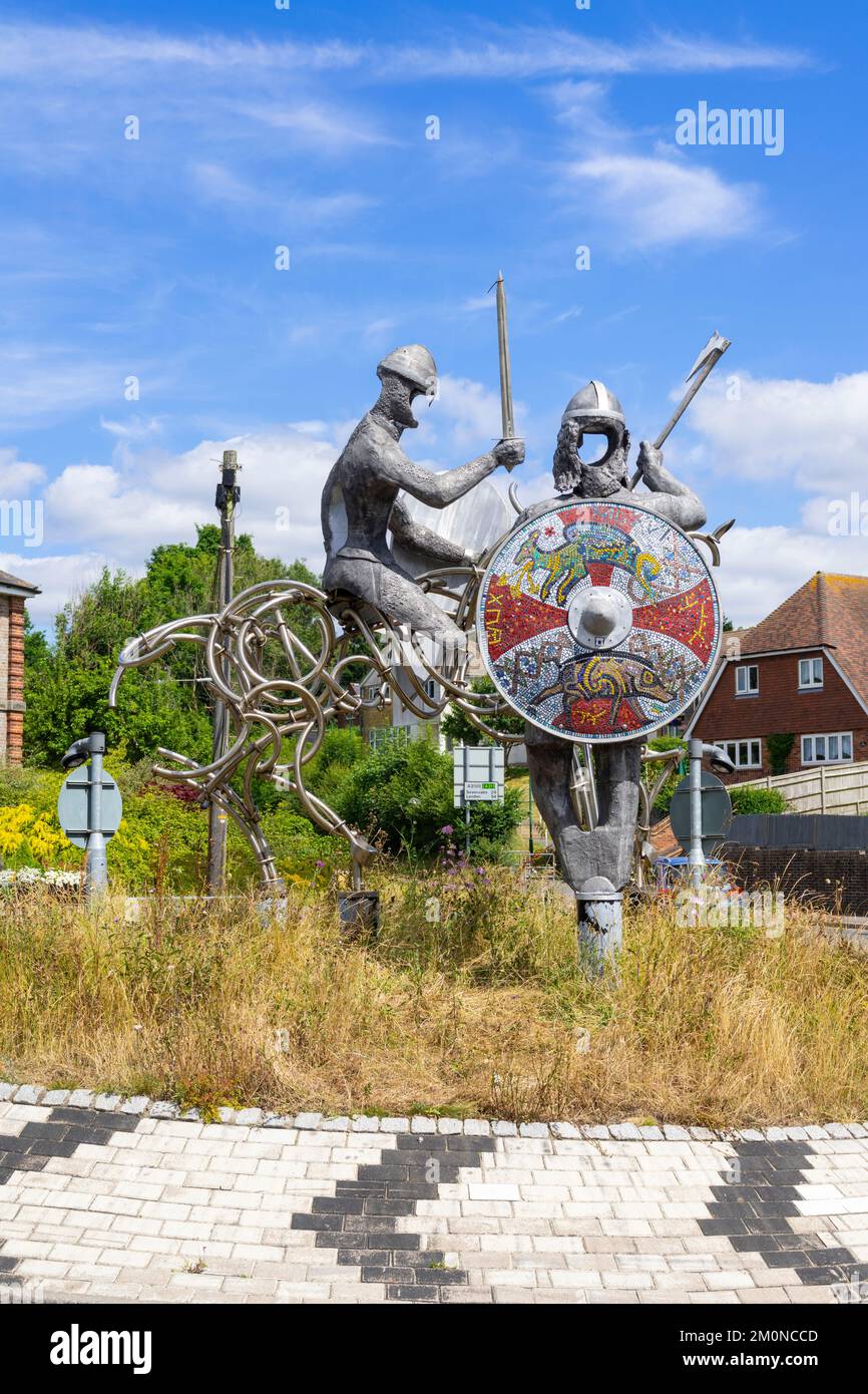 Battle East Sussex 1066 Sculpture a war memorial statue by Guy Portelli ...