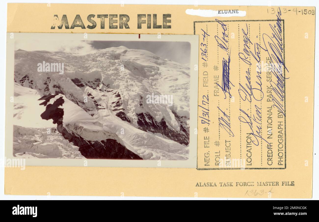 Mount Wood. Alaska Task Force Photographs Stock Photo - Alamy