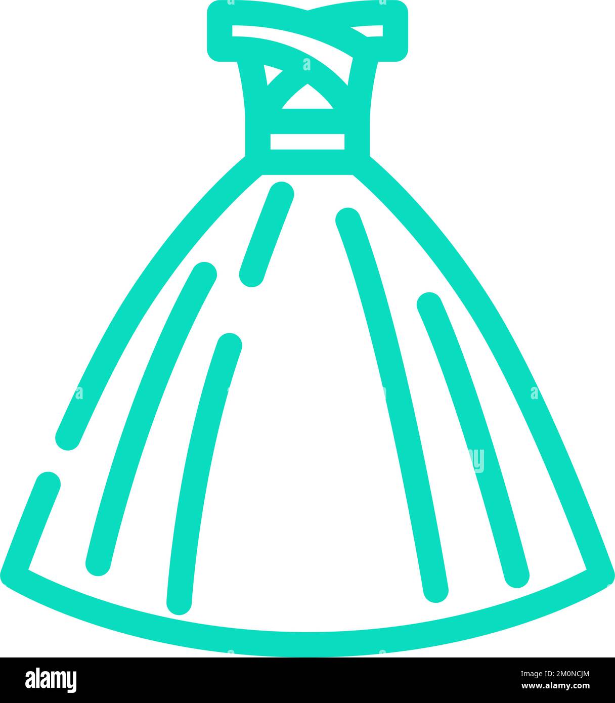 ballgown bride dress color icon vector illustration Stock Vector Image ...
