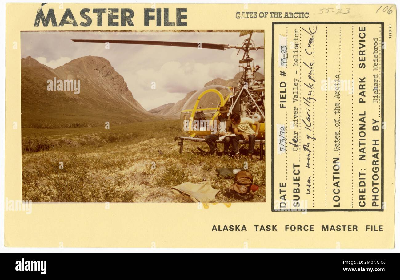 Clear River Valley - helicopert near mouth of Karillyukpuk Creek ...