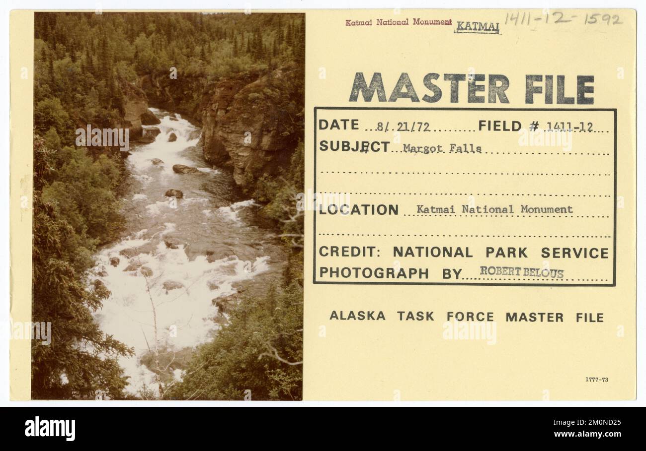 Margot Falls. Alaska Task Force Photographs Stock Photo - Alamy