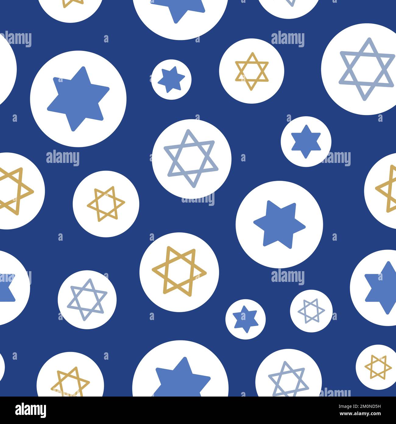 Blue textured Hanukkah Star of David vector repeat pattern background ...