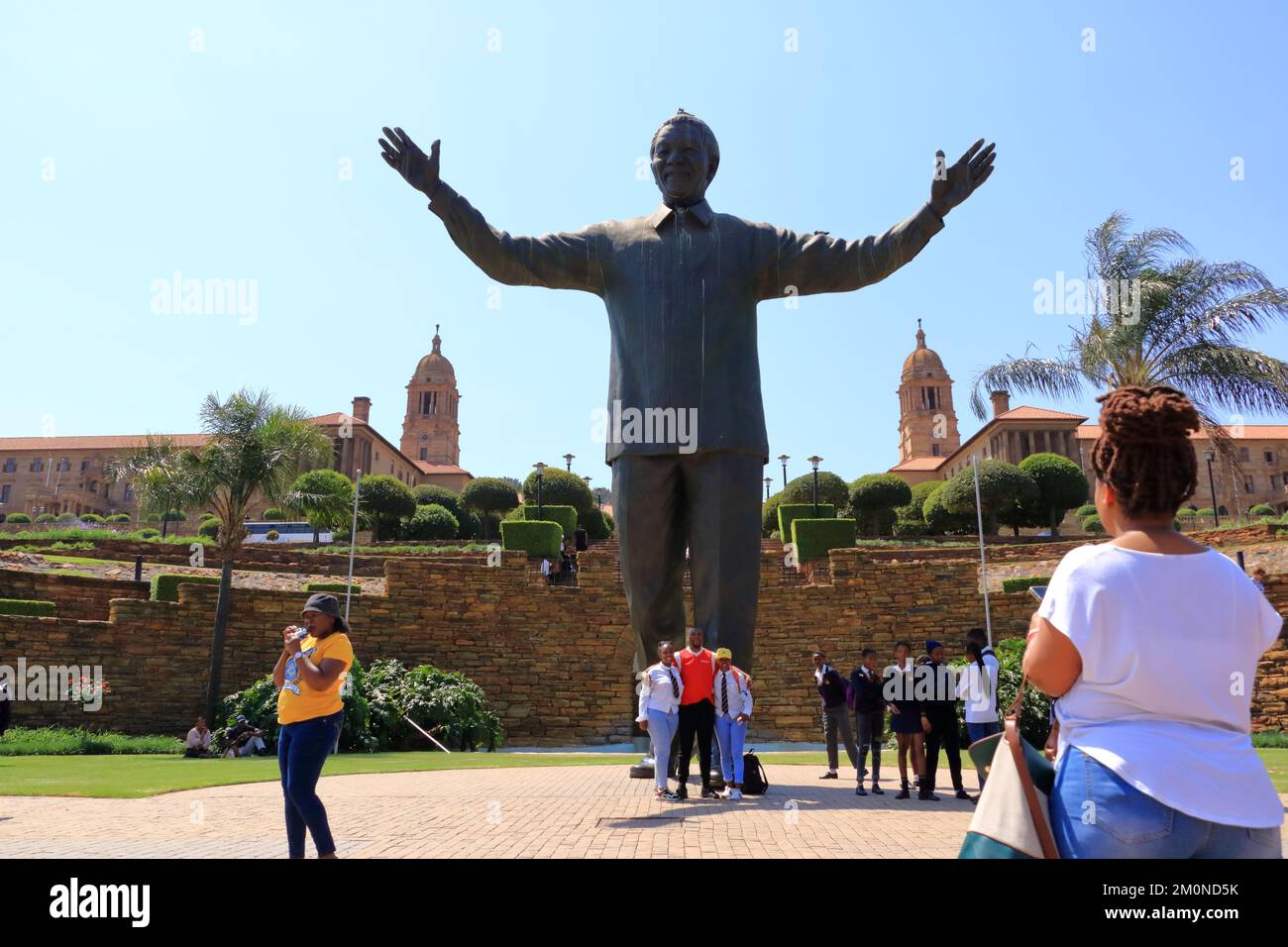 September 29 2022 - Pretoria in South Africa: People around the Nelson ...