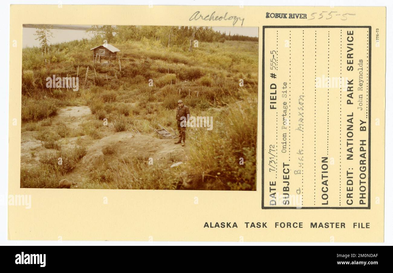 Onion Portage site & Buck Maxson. Alaska Task Force Photographs Stock ...