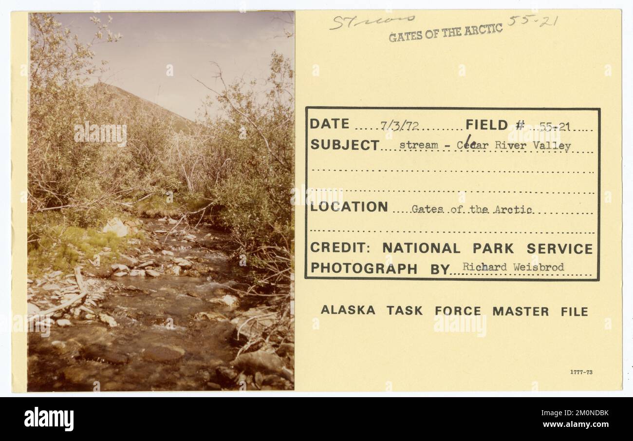 Stream - Clear River Valley. Alaska Task Force Photographs Stock Photo ...