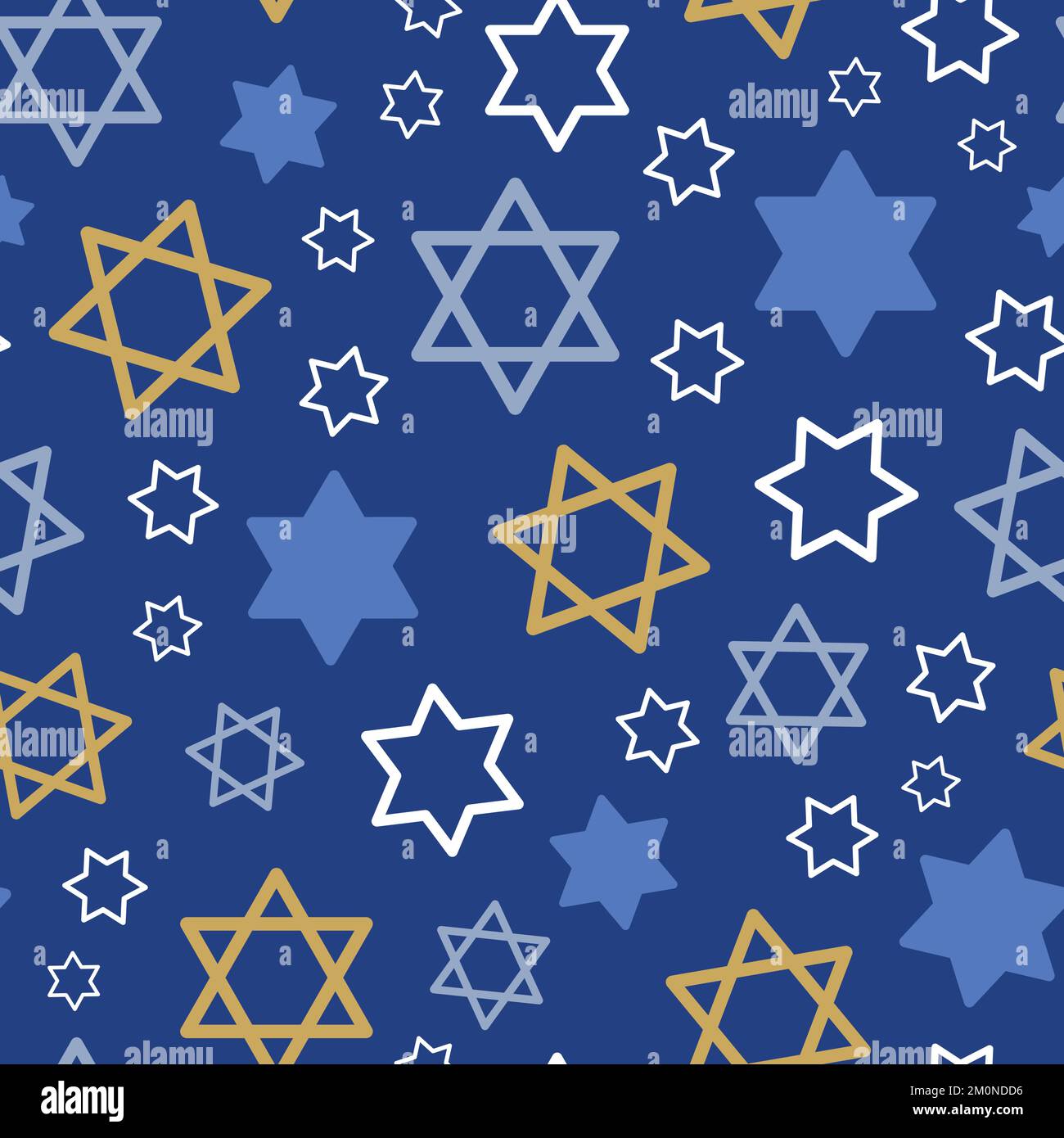 Hanukkah Blue Star of David vector repeat pattern background Stock ...