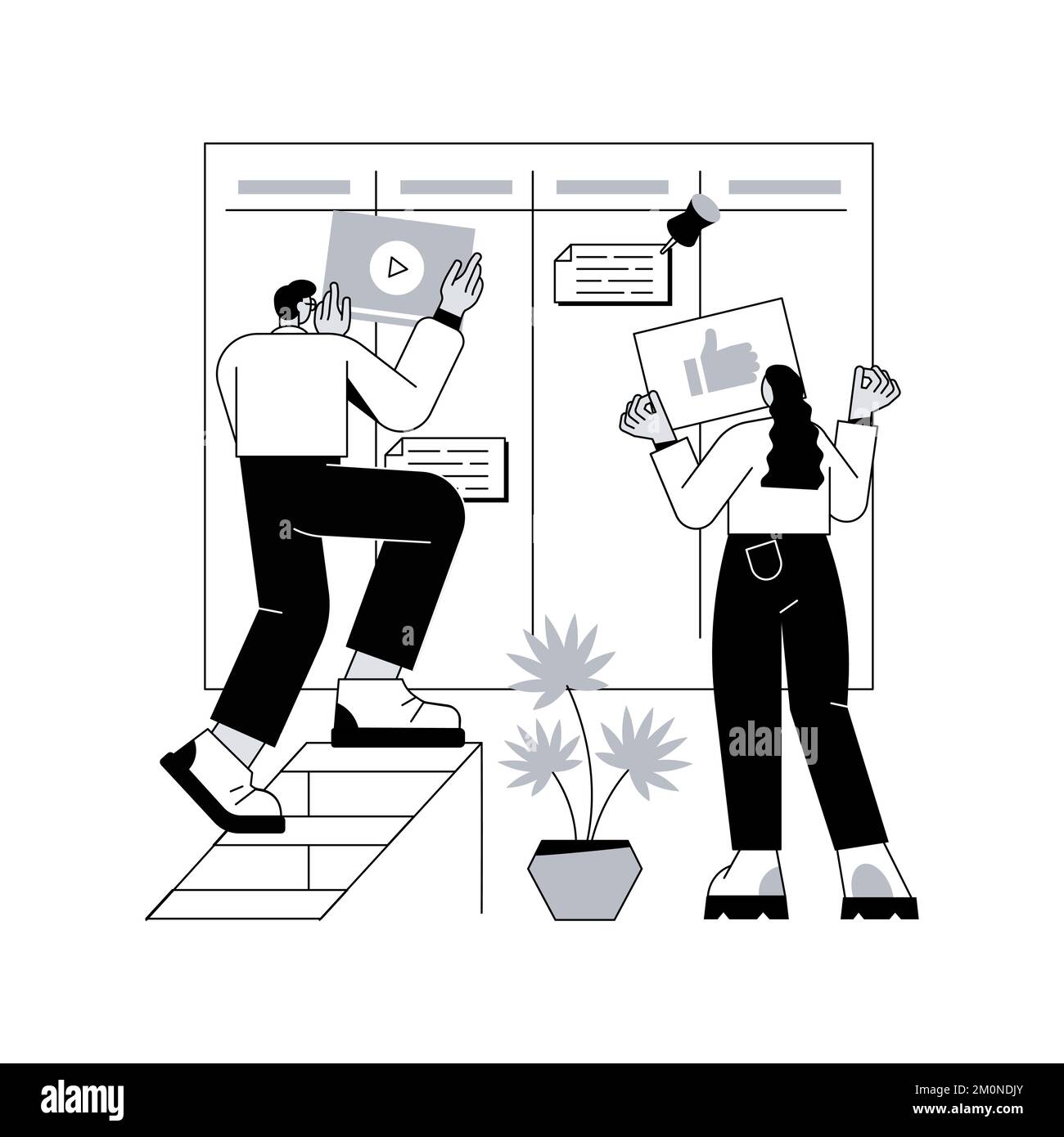 Kanban board abstract concept vector illustration. Teamwork ... Kanban board abstract concept vector illustration. Teamwork ...