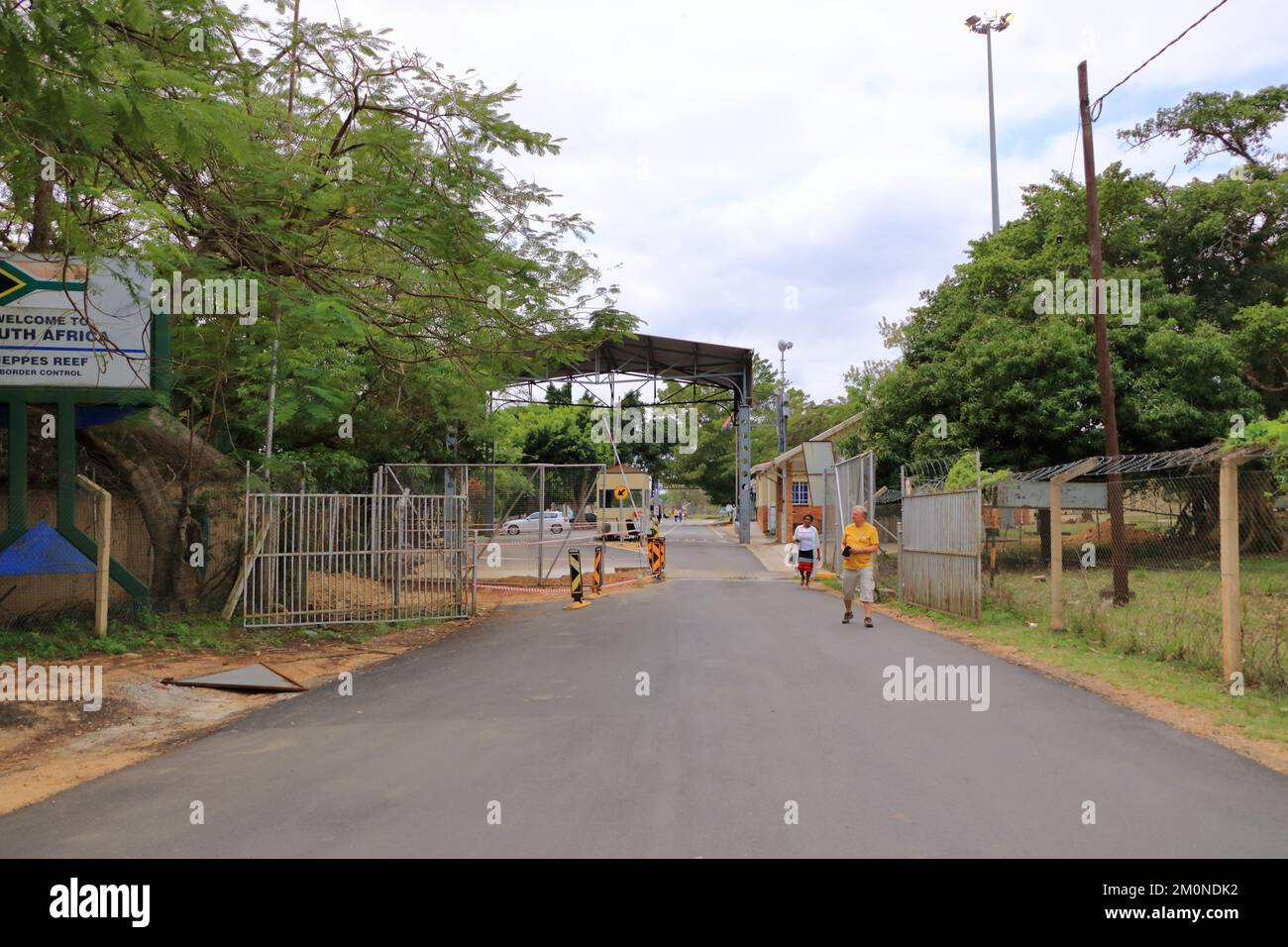 October 02 2022 - Matsamo, Swaziland, Eswatini: the african border post ...