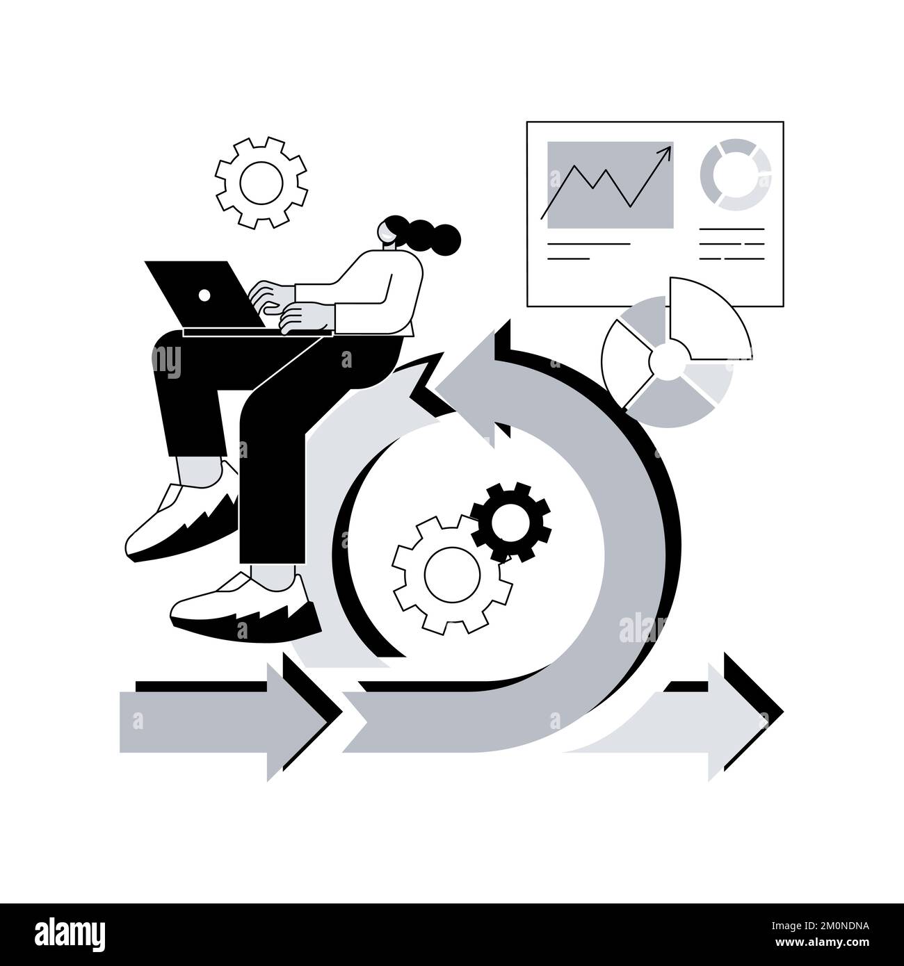 Agile project management abstract concept vector illustration. Agile ... Agile project management abstract concept vector illustration. Agile ...