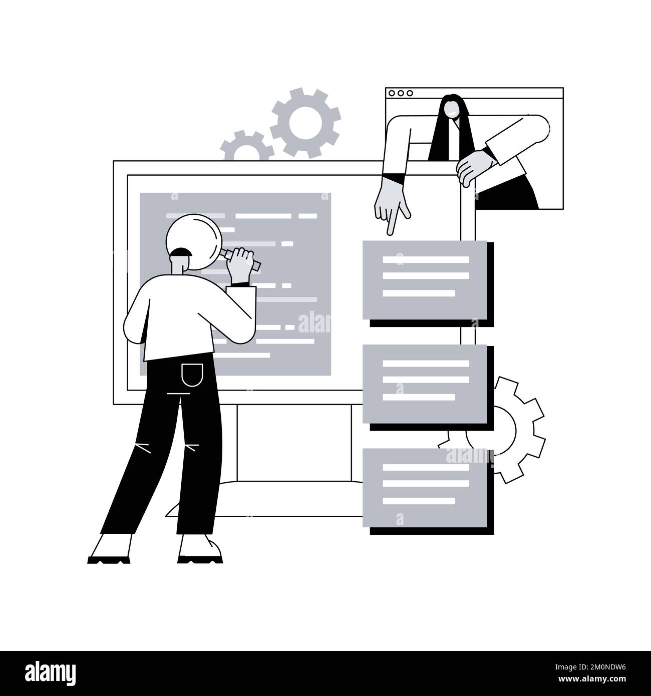 Software requirement description abstract concept vector illustration ... Software requirement description abstract concept vector illustration ...