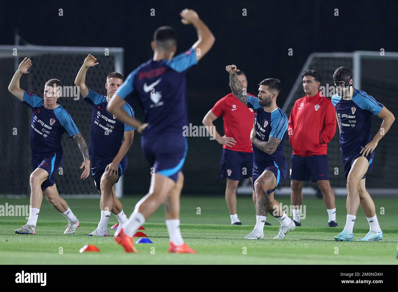 Doha, Qatar, December 07, 2022.Kristijan Jakic, Mario Pasalic, Marko ...