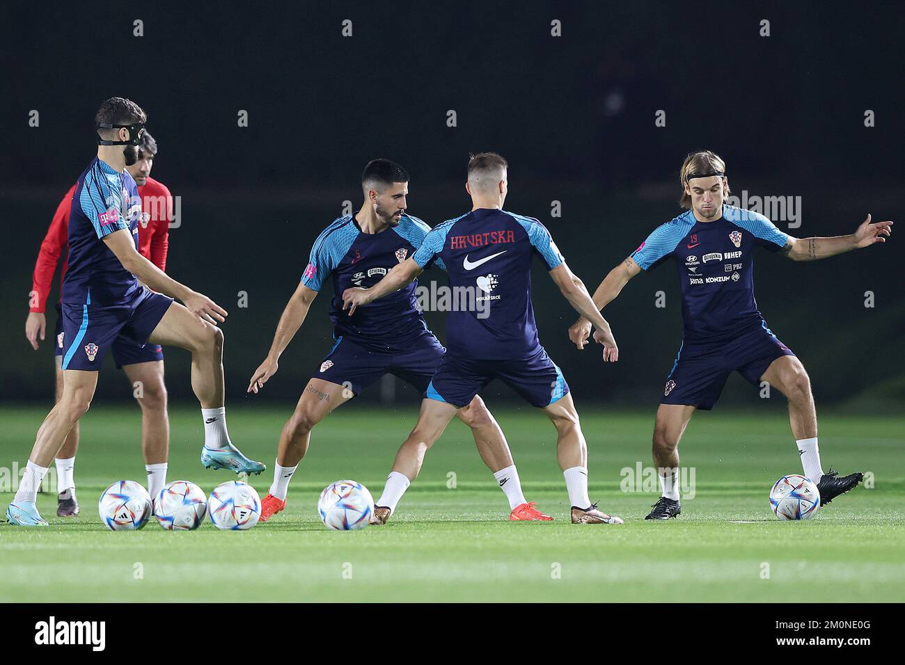Doha, Qatar, December 07, 2022.Josko Gvardiol, Martin Erlic, Borna Sosa ...