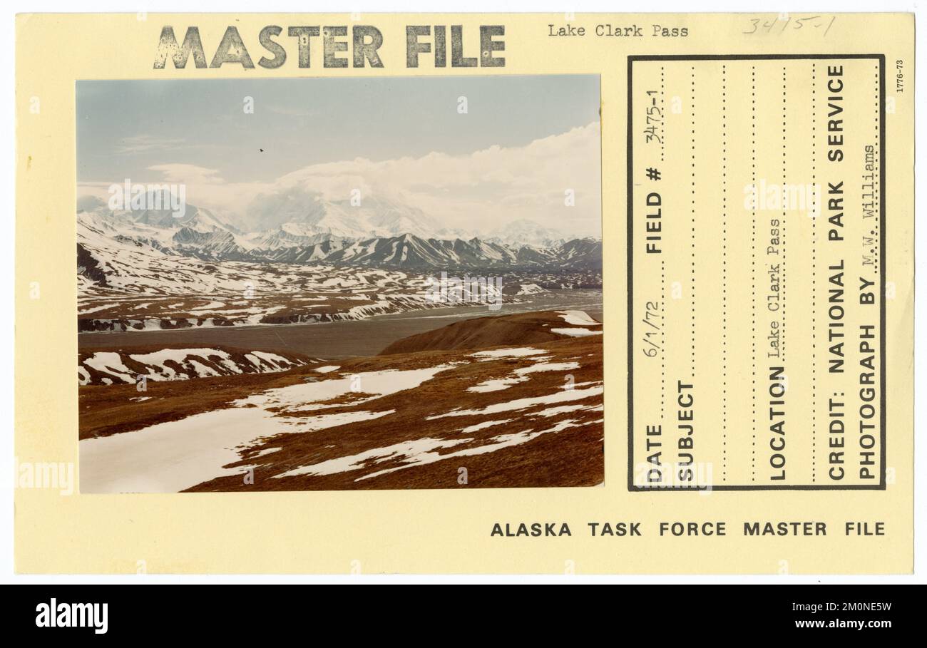 Lake Clark Pass. Alaska Task Force Photographs Stock Photo - Alamy