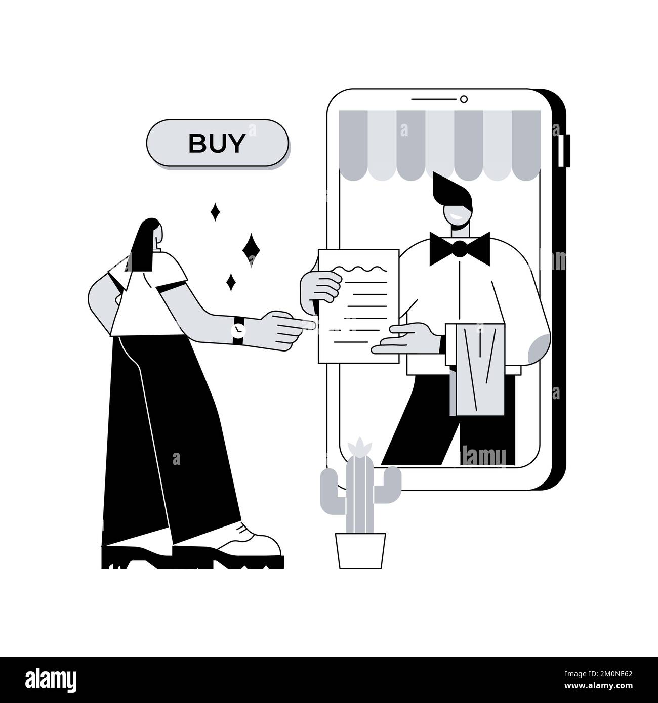 Digital takeaway order Stock Vector Images - Alamy