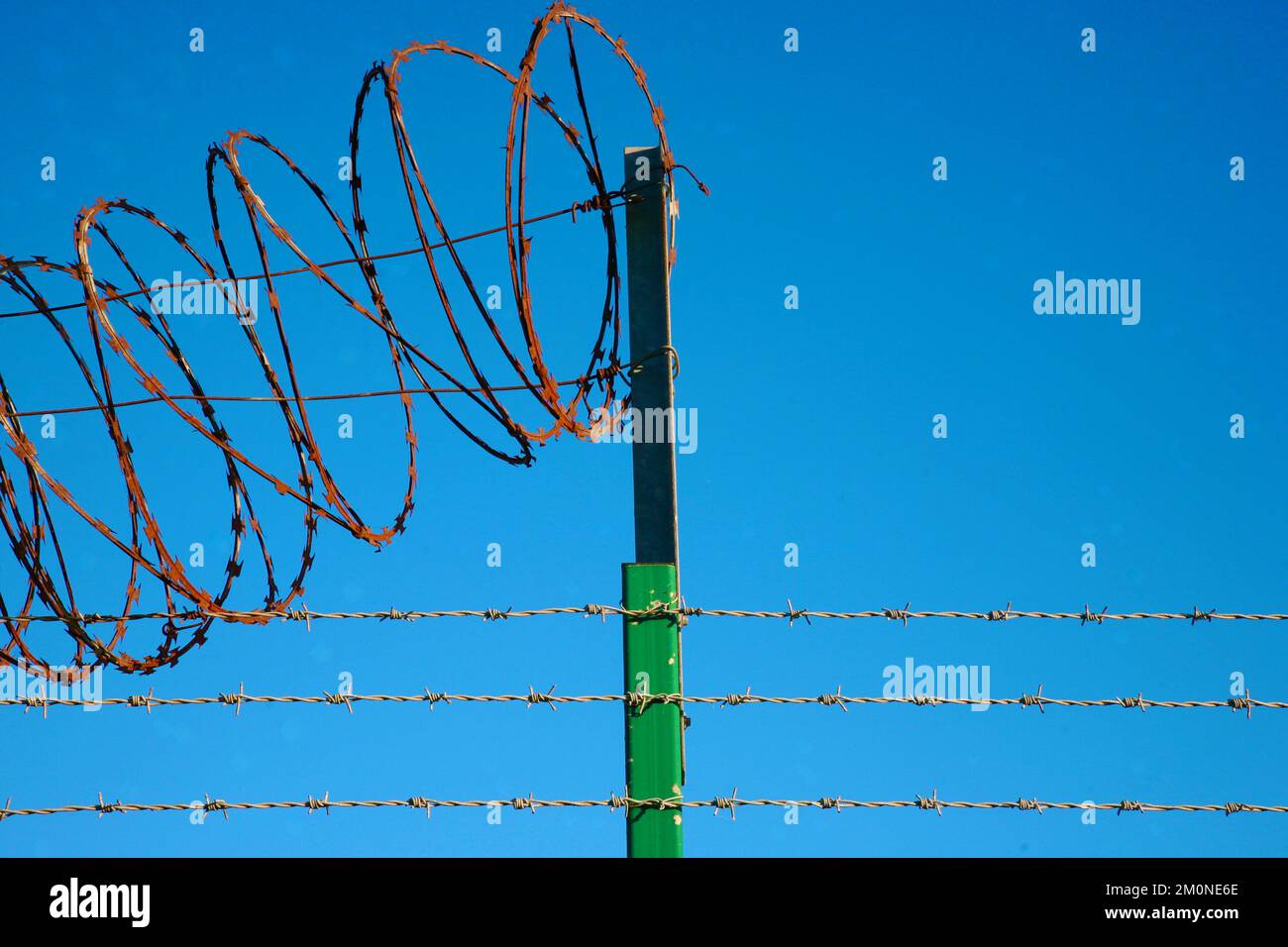 A life behind the wire Stock Photo - Alamy