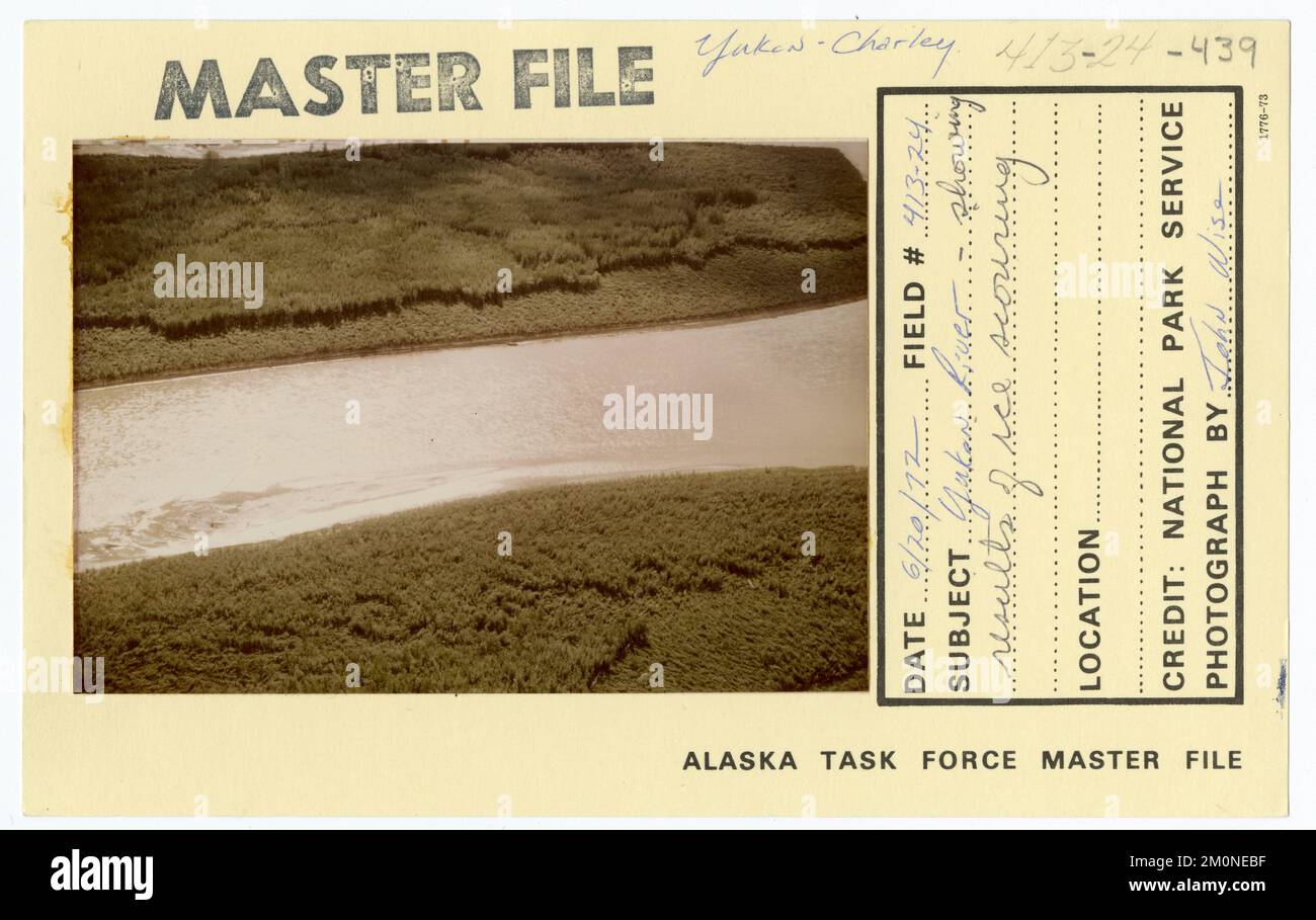 Yukon River - showing results of ice scouring. Alaska Task Force ...