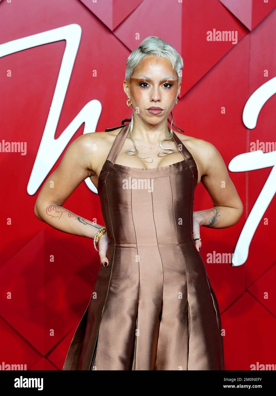 Poppy Ajudha attending the Fashion Awards 2022 held at the Royal Albert ...