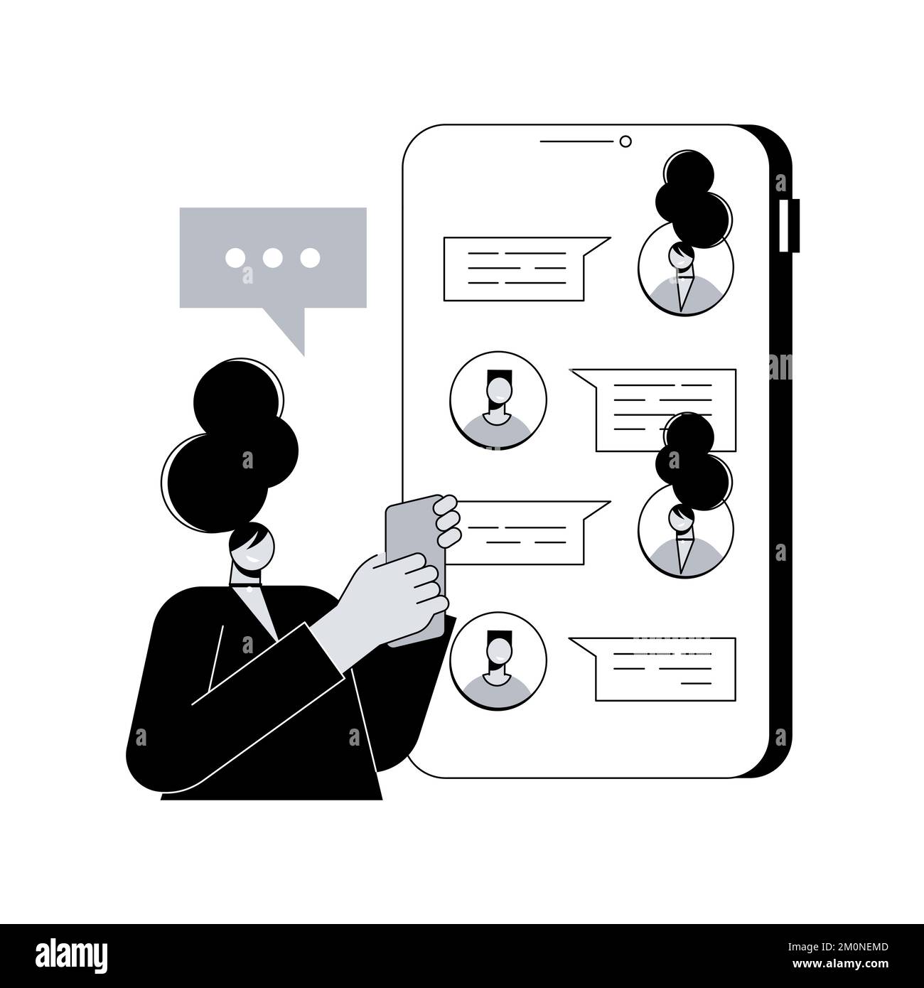 Encrypted Chat Stock Vector Images Alamy