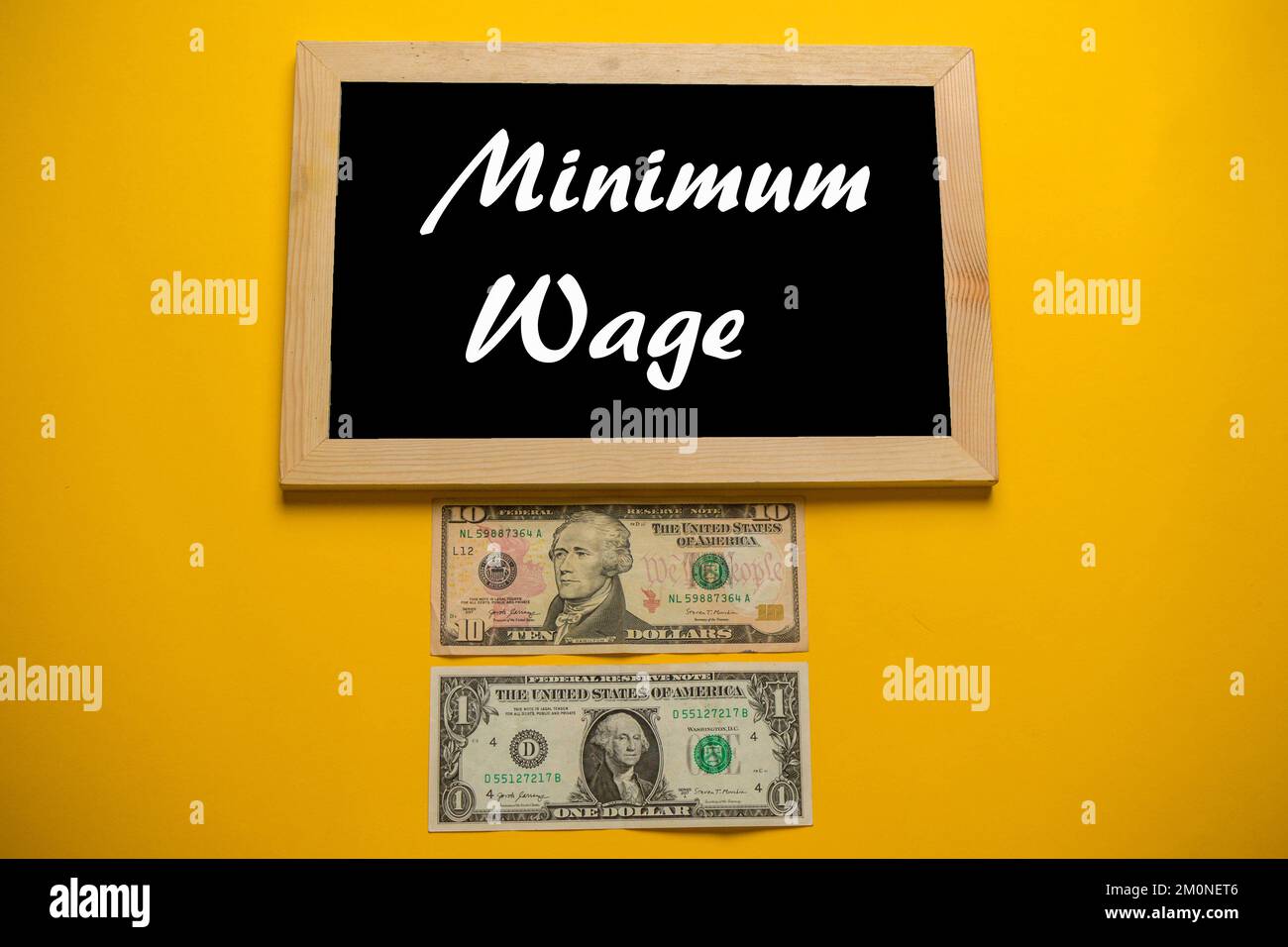 The Minimum Wage in Virginia at $11.00 per hour Stock Photo - Alamy