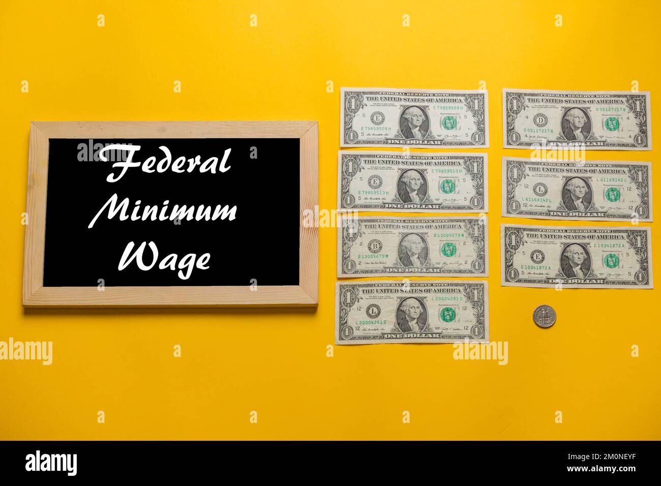 The Federal Minimum Wage Stock Photo - Alamy