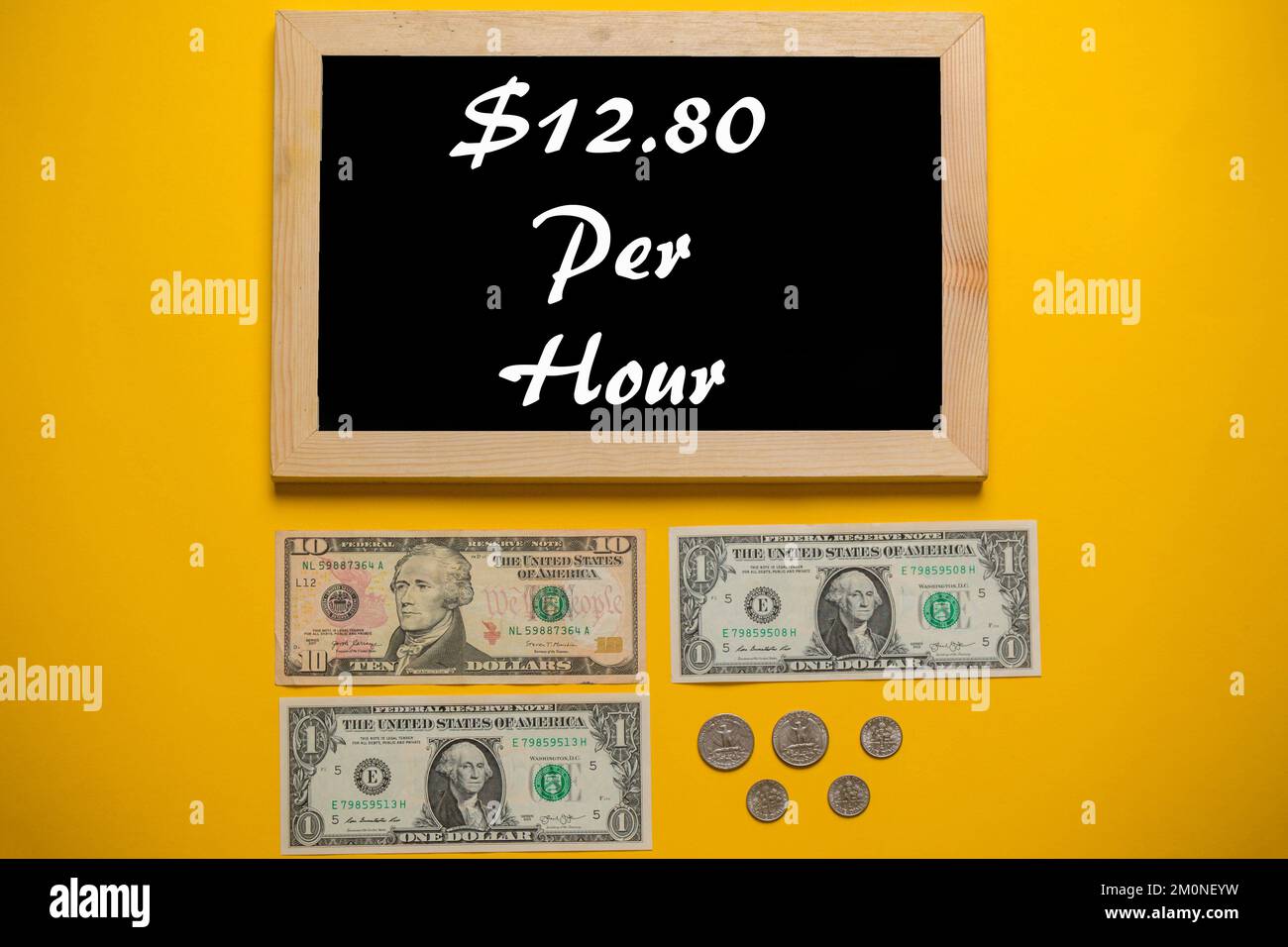 The Minimum Wage in Arizona at $12.80 per hour Stock Photo - Alamy