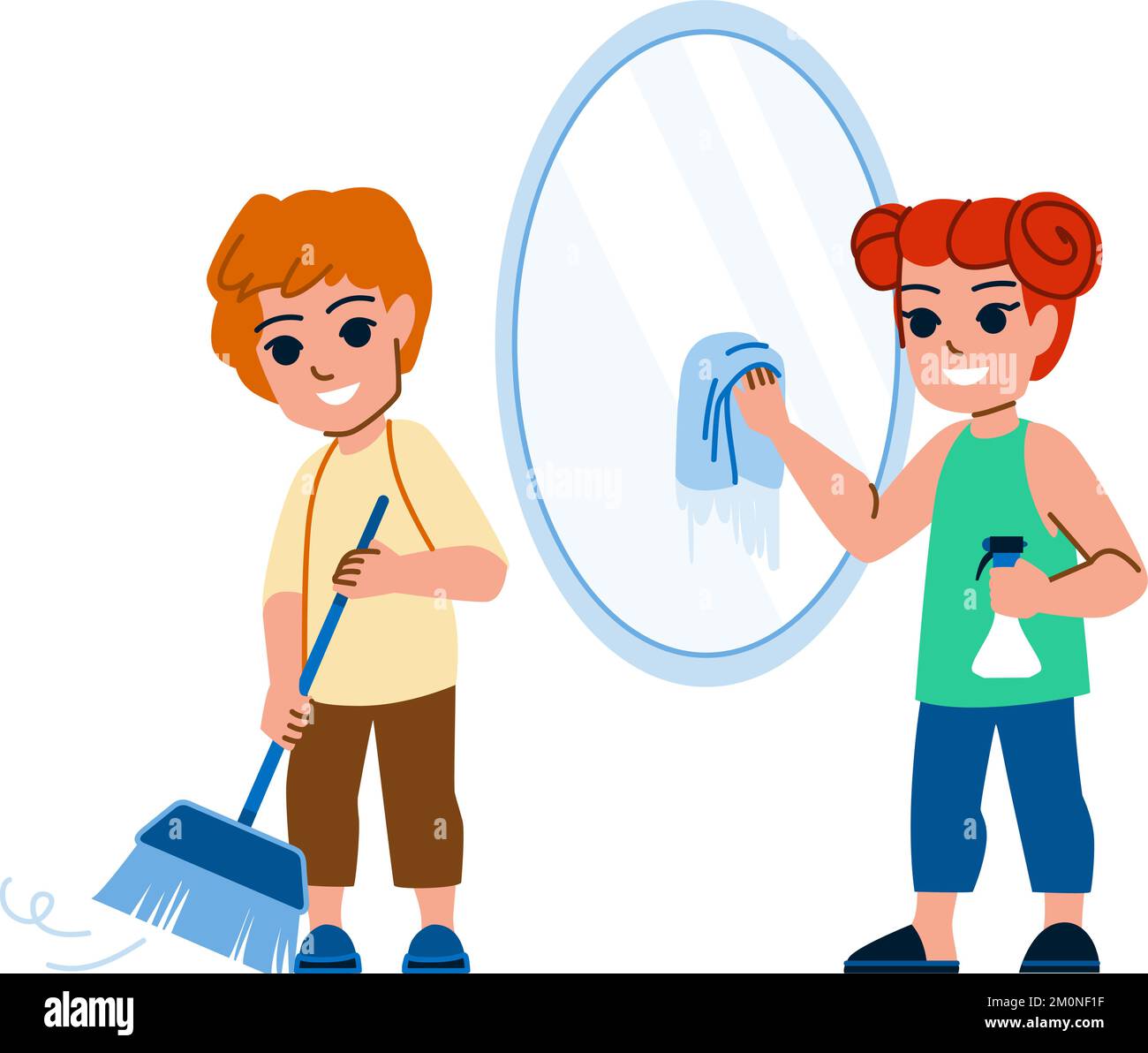 clean kid vector Stock Vector Image & Art - Alamy